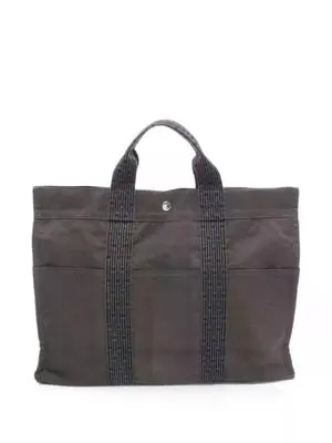 Hermès 2010s Mm Herline Tote Bag Grey