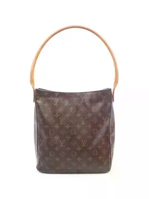 LOUIS VUITTON 2001 Gm Looping Monogram Shoulder Bag - Brown