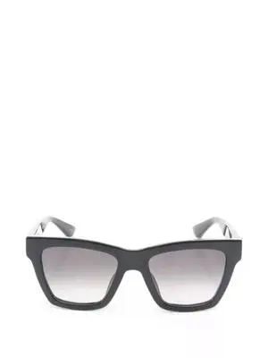 Gucci Logo-detail Square-frame Sunglasses - Black