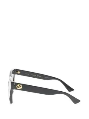 Gucci Logo-detail Square-frame Sunglasses