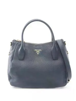 Prada 2010s Vitello Daino Handbag - Blue