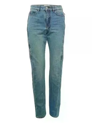 Zadig&Voltaire 2021 Faded-wash Denim Trousers - Blue