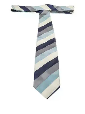 BOSS Diagonal-stripe Tie - Blue