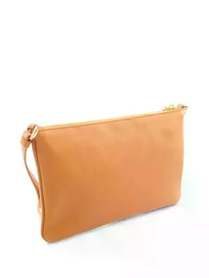 Prada Grain Leather Shoulder Bag - Orange