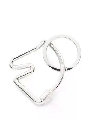 Hermès 2010s Cheval Keyring - Silver
