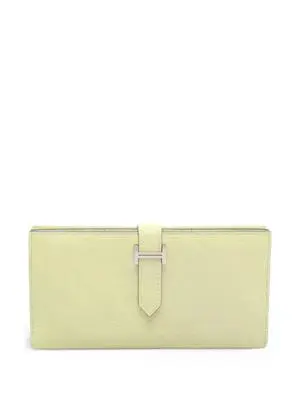 Hermès 2021 Bearn Souffle Bi-fold Wallet - Yellow