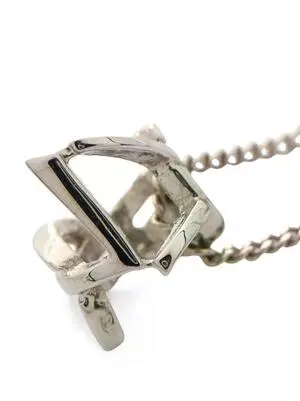 Saint Laurent Monogram Twist Pendant Necklace