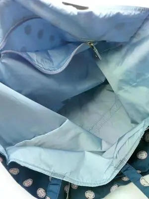 Prada 2010s Triangle Logo Tote Bag - Blue