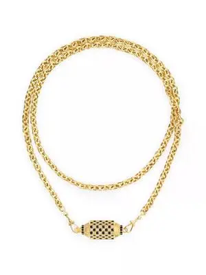 MARIE LICHTENBERG Diamond Checker-locket Necklace