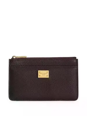 Dolce & Gabbana Calfskin Card Holder - Brown