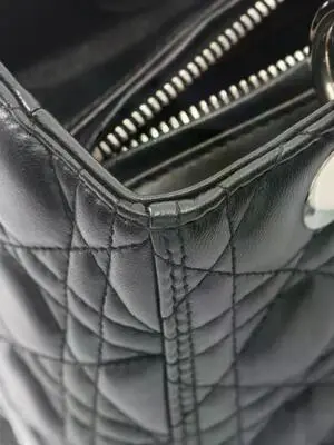 Dior Lady Cannage Handbag - Black