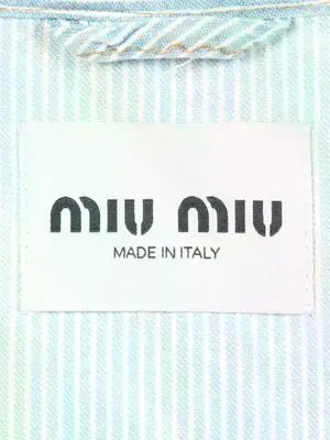 Miu Miu 2010s Striped Logo Jacket