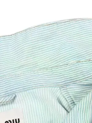 Miu Miu 2010s Striped Logo Jacket