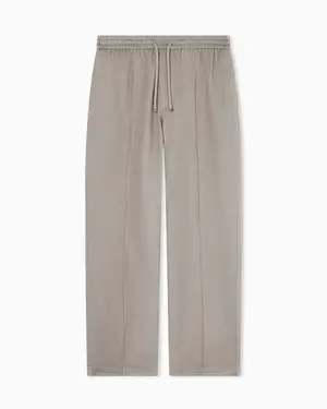 Armani Exchange Cotton Twill Drawstring Trousers - Beige