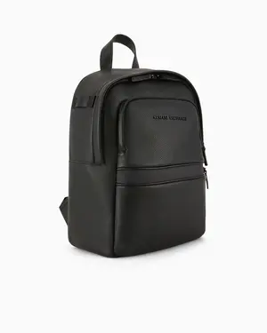 Armani Exchange Square Backpack With Contrasting Details