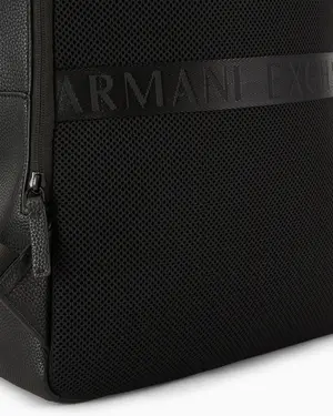 Armani Exchange Square Backpack With Contrasting Details