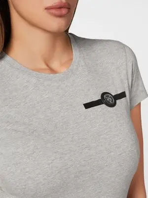 PLEIN SPORT Slim Fit Jersey T-shirt With Contrast Logo
