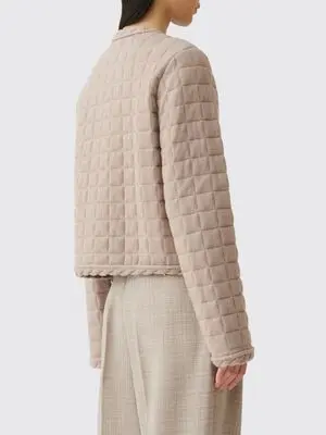 Fabiana Filippi Quilted Wool And Cashmere Jacket With Crochet Trims - Coffee