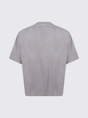 ZIGGY CHEN Drop Shoulder Graphic Print Cotton T-shirt With Crew Neck