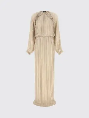 Fabiana Filippi Long Sleeve Pleated Crêpe Tunic - Beige