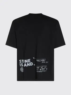 Stone Island Cotton T-shirt With Iconic Compass Logo Patch