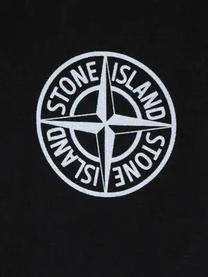 Stone Island Cotton T-shirt With Iconic Compass Logo Patch