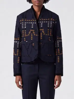 FORTE_FORTE Printed Jacket - Blue