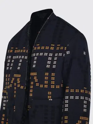 FORTE_FORTE Printed Jacket - Blue
