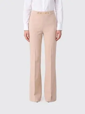 Elisabetta Franchi Slim-fit Cropped Crêpe Trousers - Nude