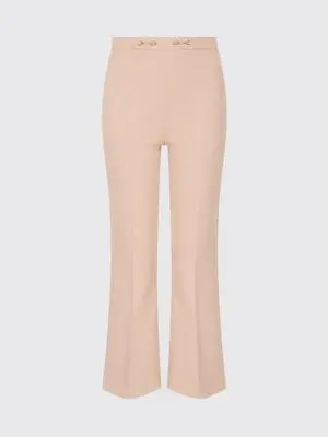 Elisabetta Franchi Slim-fit Cropped Crêpe Trousers - Nude
