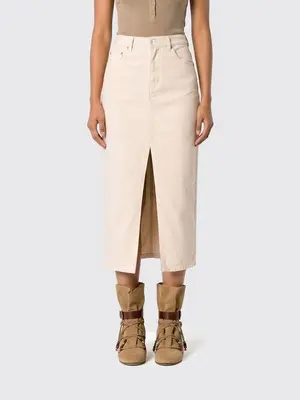 Isabel Marant Étoile Faharia High-waisted Denim Midi Skirt - Beige