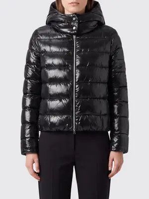 Herno Short Water-repellent Quilted Nylon Down Jacket With Hood - Black