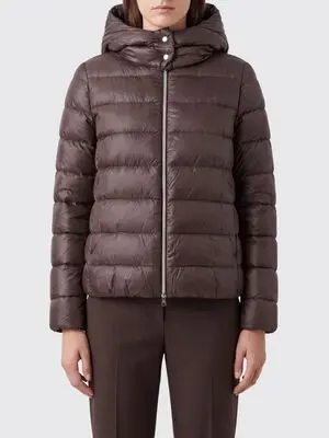 Herno Puffer Jacket With Hood Brown
