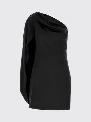 Stella McCartney Asymmetrical One-shoulder Crêpe Mini Dress - Black