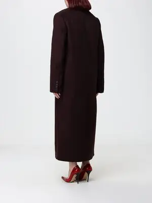 Victoria Beckham Single-breasted Long Coat - Red