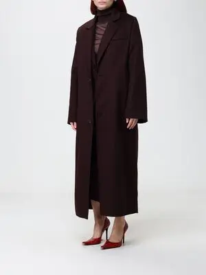 Victoria Beckham Single-breasted Long Coat - Red