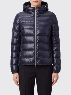 Herno Slim Fit Waterproof Nylon Down Jacket With Hood And Metal Zip - Black