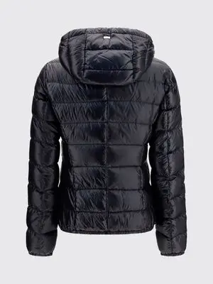 Herno Slim Fit Waterproof Nylon Down Jacket With Hood And Metal Zip - Black