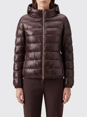 Herno Slim Fit Waterproof Nylon Down Jacket With Hood And Metal Zip - Brown