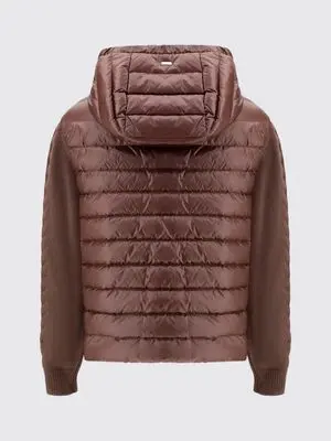 Herno Short Waterproof Nylon Down Jacket With Hood And Ribbed Cuffs