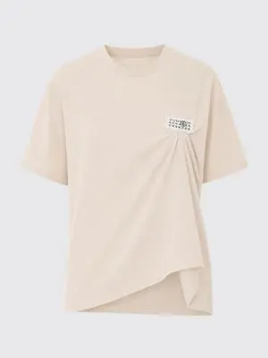 MAISON MARGIELA Asymmetrical Hem Cotton T-shirt - White