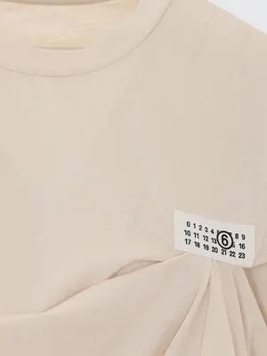 MAISON MARGIELA Asymmetrical Hem Cotton T-shirt - White
