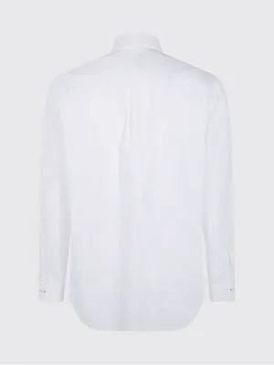 Paul Smith Slim Fit Cotton Blend Evening Shirt With French Collar - White