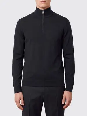Paul Smith Zip Neck Jumper - Black