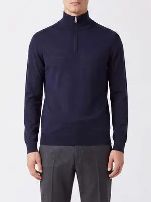 Paul Smith Zip Neck Jumper - Blue 2