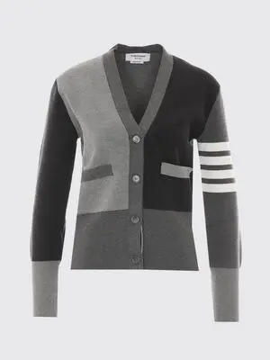 Thom Browne Slim Fit 4-bar Cotton Cardigan - Grey