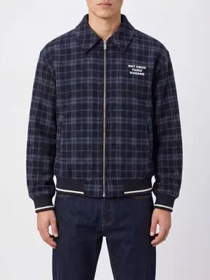 Drole De Monsieur Checked Bomber Jacket
