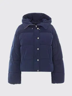Pinko Short Quilted Water-repellent Nylon Puffer Jacket With Hood