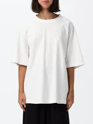 ELEH Relaxed Fit Cotton T-shirt With Bow Detail And Dropped Shoulders - Black