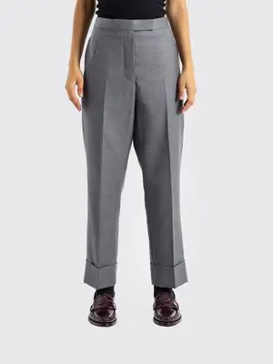 Thom Browne Straight-leg Cuffed Wool Tailored Pants